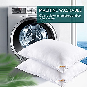 HARBOREST Bed Pillows Standard Size Set of 2 - Luxury Hotel Collection Down Alternative Pillows for Sleeping, 20 x 26 Inches