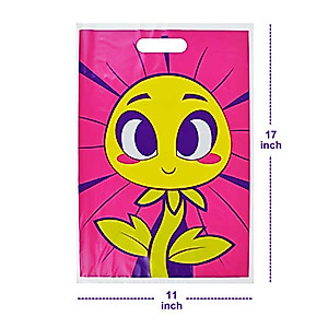 JOYIN 72 Pcs Easter Large Plastic Tote Bags Easter Goodie Treat Gift Bags for Egg Hunt, Easter Kids Party Favor Party Supplies