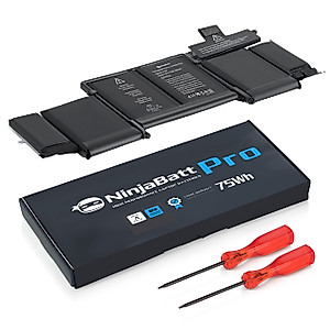 NinjaBatt Battery A1502 A1582 for Apple MacBook Pro Retina 13” A1493 [Early 2015, Mid 2014, Late 2013] - High Performance [75Wh/11.42V]