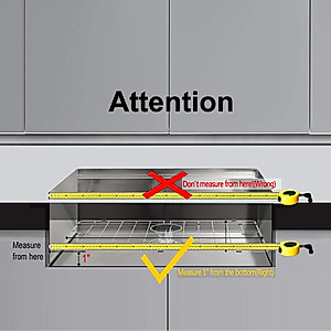MONSINTA Stainless Steel Sink Grid and Protectors for Bottom of Kitchen Sink, 26" x 14" with Rear Drain for Single Sink Bowl