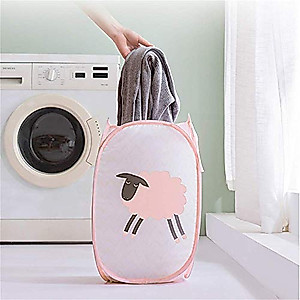 Folding Laundry Basket Storage Bin Bag Hamper Collapsible Clothes Basket Toy Holder Baby Organizer Large Capacity Clothes Box Random Delivery