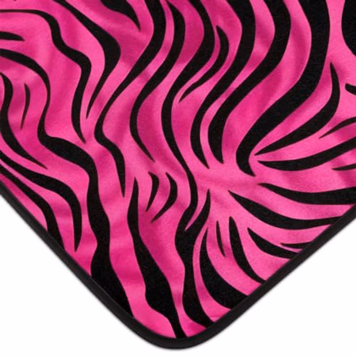 FZDXZJJ Abstract Zebra Print Area Rug for Living Room Bedroom 5'x 7',Rose Red Carpet for Dining Room Kids Playroom Kitchen Office Backyard Patio Nursery Rug Throw Rug Home Decor