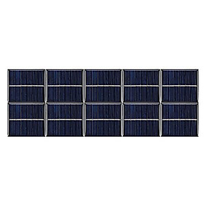 SUNYIMA 10Pcs 3V 120mA Micro Solar Panels Cells DIY Solar Epoxy Plate Electric Toy Materials Photovoltaic Cells Charger 60mmx55mm/2.36"x2.16"