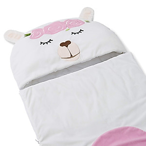 Amazon Basics Rectangular Kids Ultra-Soft Light-Weight Indoor Slumber Sleeping Bag, 69 x 52 in, Camo Green