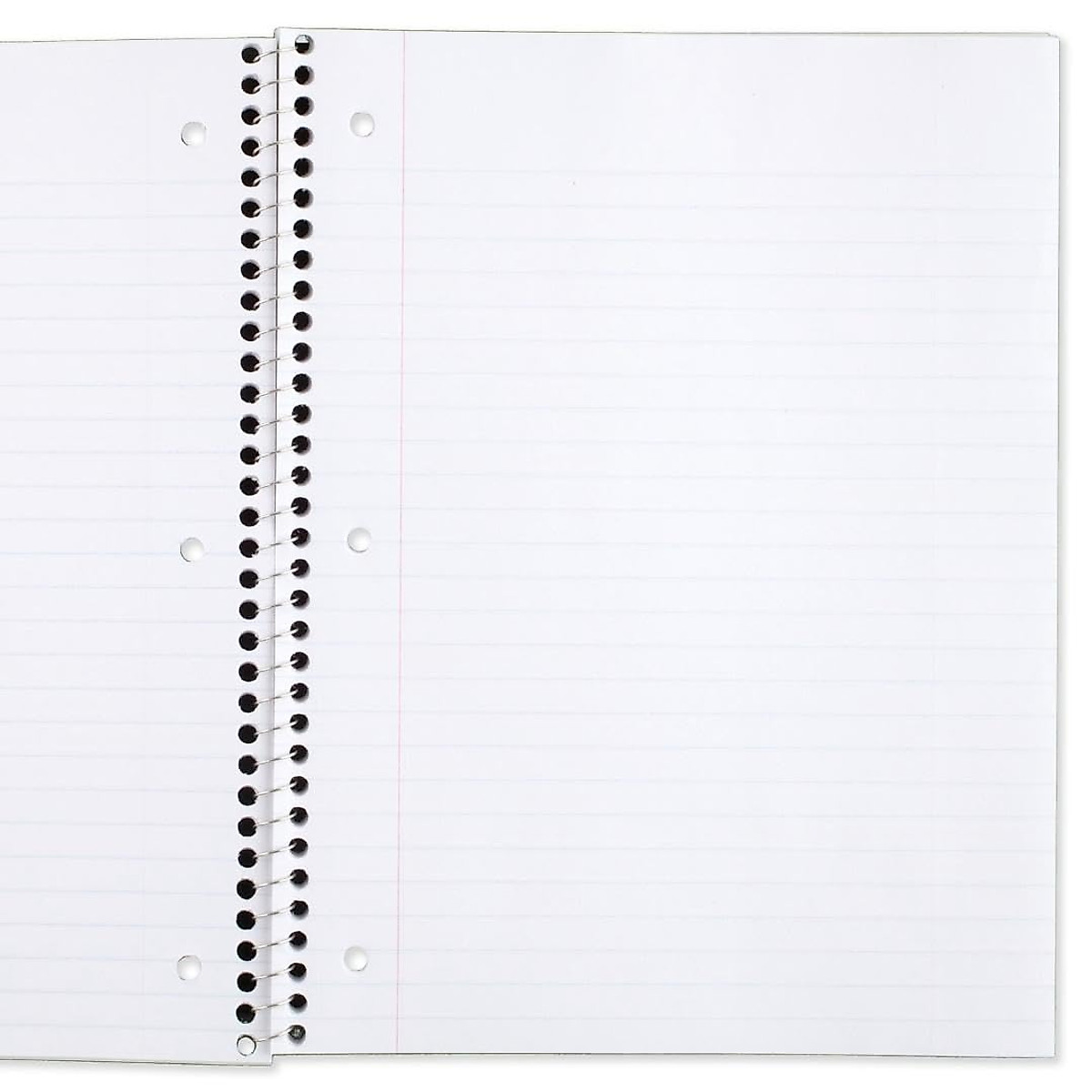 Mead Spiral Notebooks, 6 Pack, 1-Subject, Wide Ruled Paper, 10-1/2" x 8", 70 Sheets per Notebook, Assorted Colors (73063)