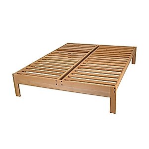 KD Frames Nomad Platform Natural Poplar Bed - Queen