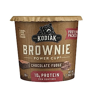 Kodiak Cakes Chocolate Fudge Brownie in a Cup, 2.36 Ounce (Pack of 12) (Packaging May Vary)