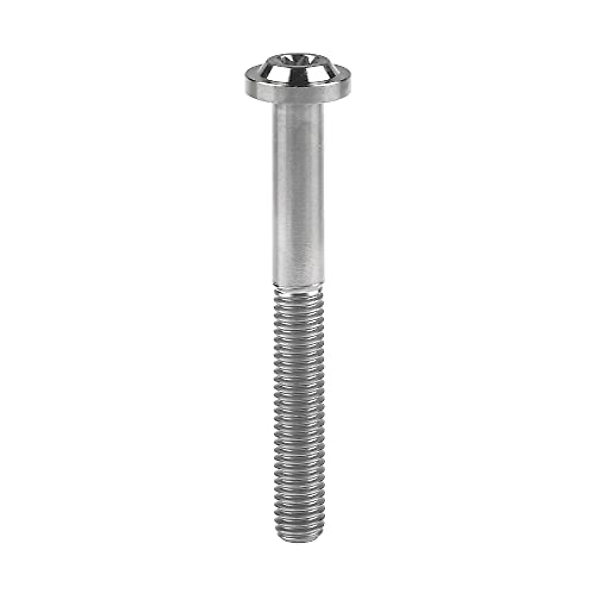 Wanyifa Titanium M8 10 15 20 25 30 60 70mm Torx Head Bolt Screw Pack of 4 (M8x70mm, Silver)