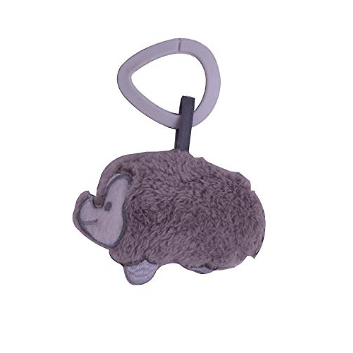 Bacati Woodlands Grey/Beige Neutral Cotton Activity Gym with Mat, Beige/Grey