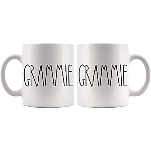 Grammie Mug, Grammie Mug Gifts for Christmas Coffee Cup, Birthday Gift, Mother's Day/Father's Day, Family Coffee Mug For Birthday Present For The Best Grammie Ever Coffee Cup 11oz