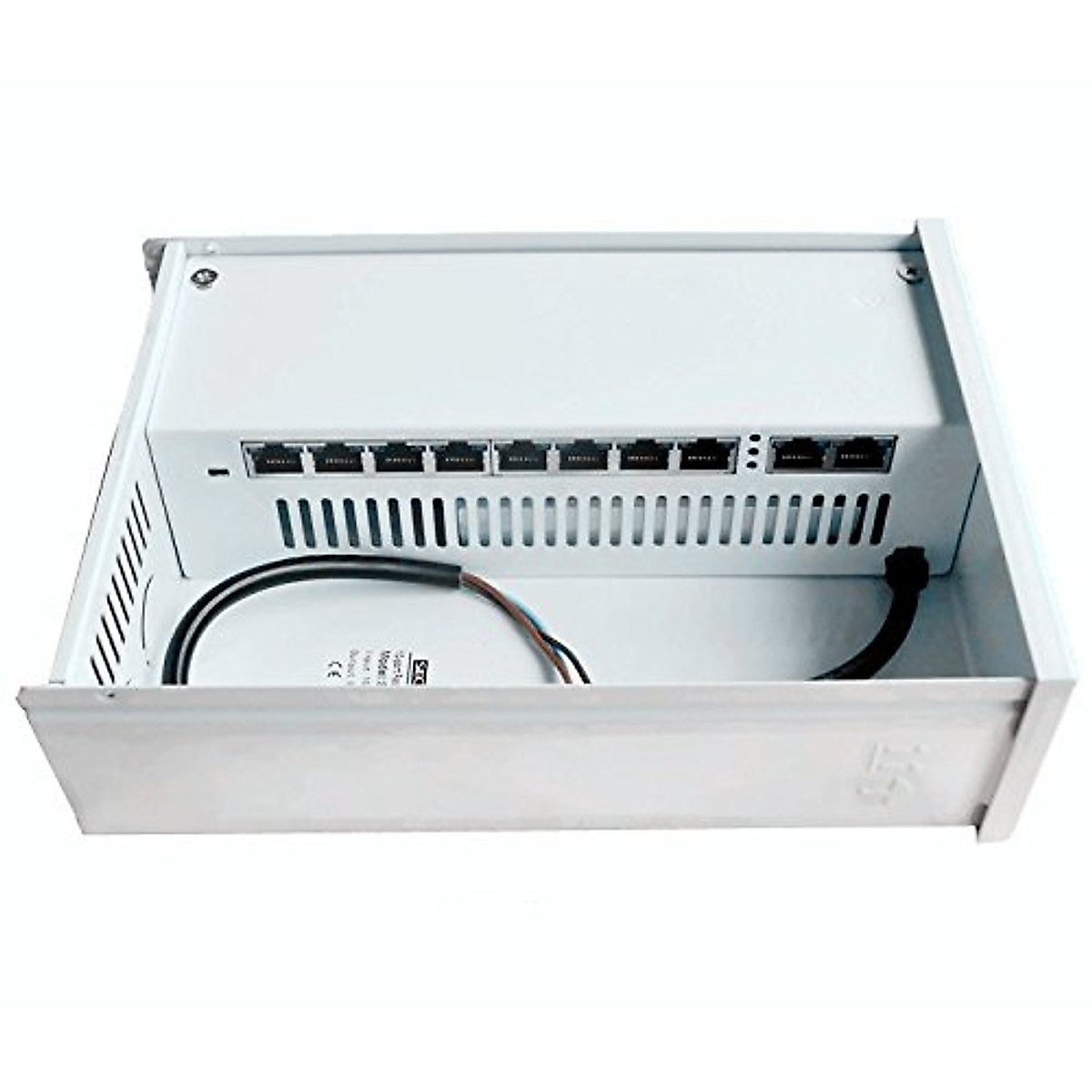 SECUPOE Outdoor 8-Port Fast Ethernet PoE Switch Support 10/100M with 2-Port FE Network Uplink 802.3af/at Built-in DC48V Power Supply 820ft 250m Data Transmission