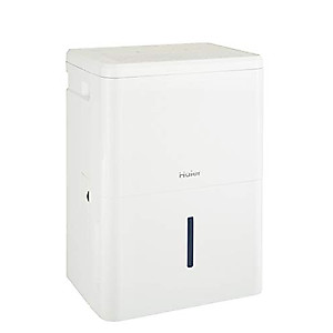 Haier 50 Pint Portable Dehumidifier with Pump, Perfect for Bedroom, Basement & Garage, Ideal for High Humidity or Wet Areas, Built-in Pump, Energy Star Certified, White