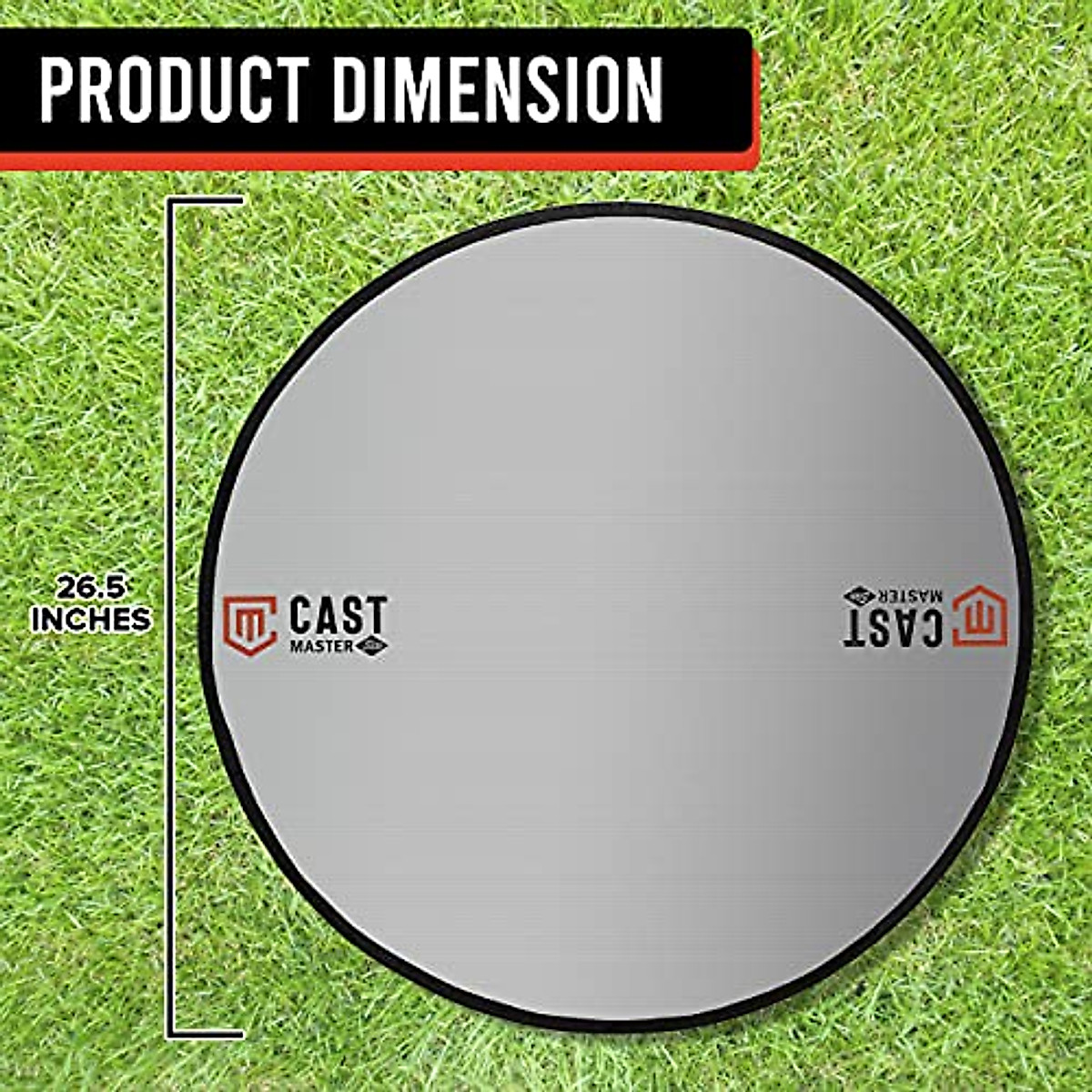 Fire Pit Mat - Fireproof Mat for Under Firepit - Two-Sided Heat Resistant Deck Protector Pad - Large Outdoor Wood Patio Grill Guard - Grass, Wood, Concrete Protection - Cast Master Elite