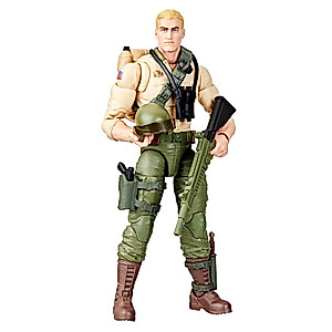 G.I. Joe Classified Series Retro Cardback Duke, Collectible 6-Inch Action Figure with 10 Accessories