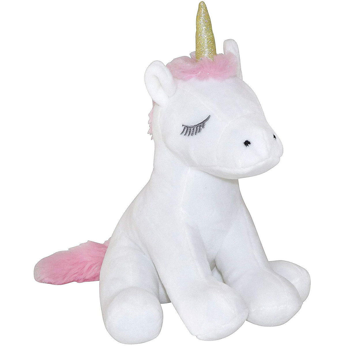 Sammy & Lou Mystical Dreams 4-Piece Baby Nursery Crib Bedding Set for Girls, Includes Quilt, Fitted Crib Sheet, Crib Skirt, and Plush Toy