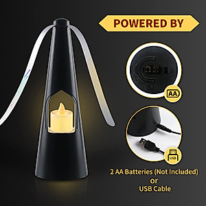 Taschyas Food Fan for Tables, Portable Food Fans with Tea Lights Candles for Outdoor & Indoor Tables