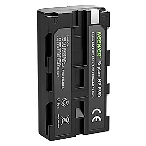Neewer Rechargeable Li-ion Battery Replacement for Sony NP-F550/570 Compatible with Field Monitor, Neewer CN-160 CN-126 CN-216 LED Light and Others