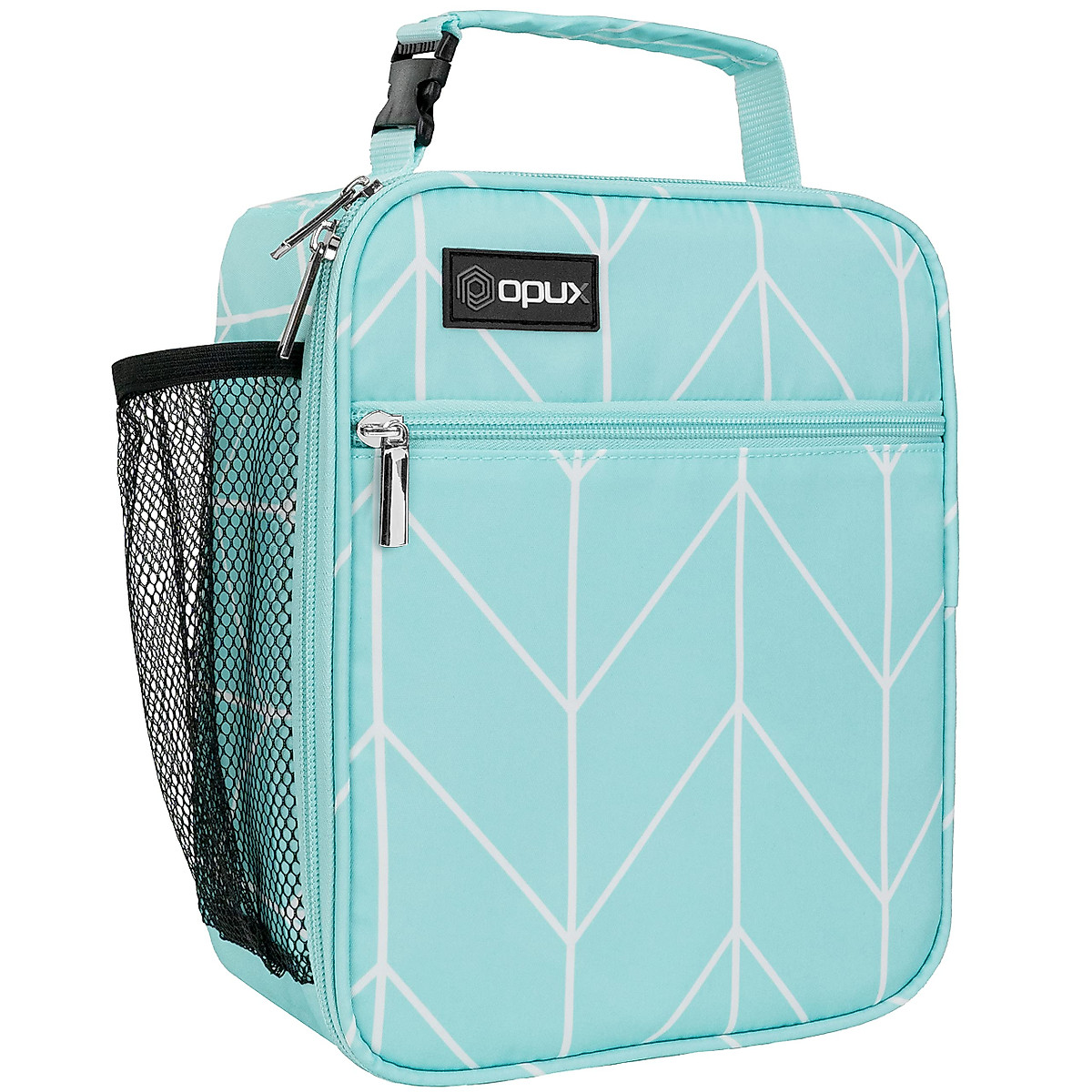 opux Insulated Lunch Box for Adult Men Women, Thermal Lunch Bag for Kids Boys Girls Teens, Soft Compact Lunch Cooler Bag for Work School Picnic, Reusable Small Lunchbox Lunch Pail Kit (Teal)