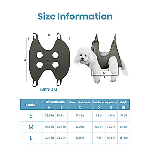 WHDPETS Dog Paw Trimmers, Cordless Dog Hair Clippers with Grooming Hammock, Low Noise Pet Grooming Kit for Trimming Hair Around Paws, Eyes, Ears, Face, Rump