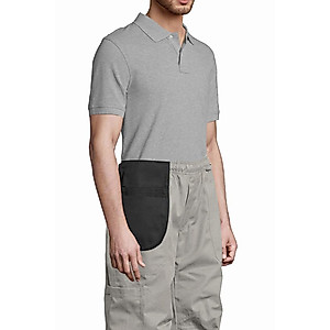 Uncommon Threads Unisex Pouch Apron for Restaurant and Work Uniform, Black