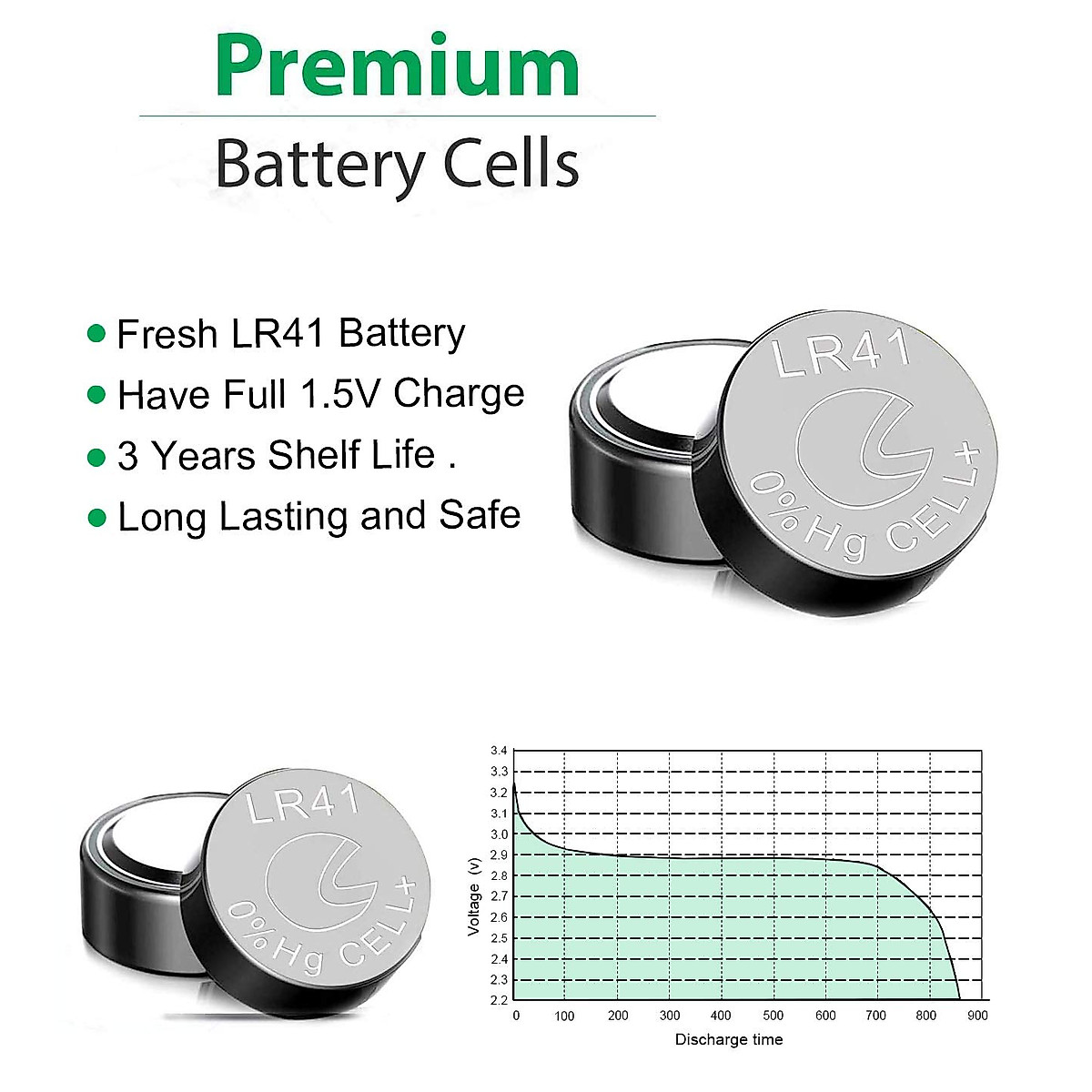 LR41 Battery AG3 392 384 192 Battery 1.5V Button Coin Cell Batteries