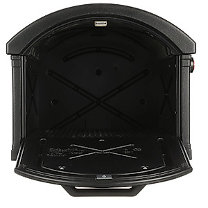 ARCHITECTURAL MAILBOXES Grand Haven Plastic, Mailbox and Post Kit, Black Extra Large