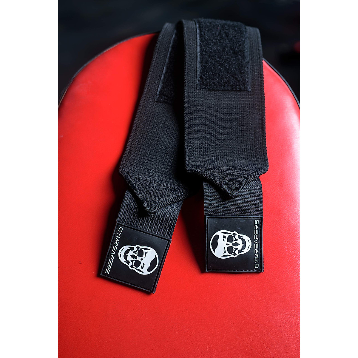 Wrist Wraps Weightlifting - Stiff Heavy Duty 18" Wraps With Thick Thumb Loop For Powerlifting, Bodybuilding, Cross Training, & Heavy Presses (Black - Medium Stiff, 18")