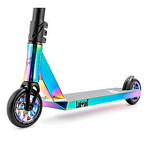 LMT01-V2 Professional Scooter-Trick Scooter-Intermediate Professional Stunt Scooter Suitable - Children, Teenagers Adults 8 Years Old Above-Durable (Black Color)