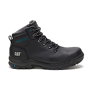 Cat Footwear Women's Mae Waterproof Steel Toe Work Boot, Black, 8
