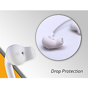 ACOUS Design Purest Earbuds Covers Anti-Slip Sport Covers Compatible with Apple EarPods and AirPods (White)