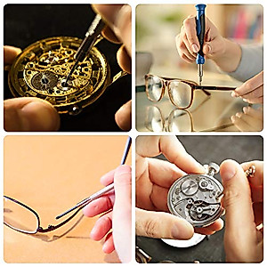 VAPKER 1000pcs Micro Eyeglass Sunglass Repair Screws, Nuts Assortment Stainless Steel Screws for Spectacles Watch with (Screwdriver)