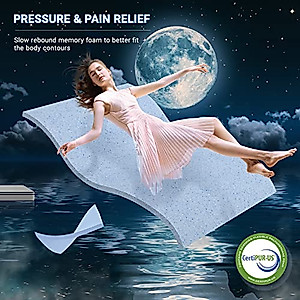 Avenco King Size Mattresses 10 Inch King Hybrid Mattress in a Box with Gel Memory Foam and Individually Pocket Coils for King Size Bed, Motion Isolation, CertiPUR-US Certified