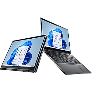 Dell - Inspiron 7000 2-in-1 14" FHD IPS Touch-Screen Laptop - AMD Ryzen 5 5500U - 8GB Memory - 256GB Solid State Drive – Blue – i7415-A906BLU-PUS