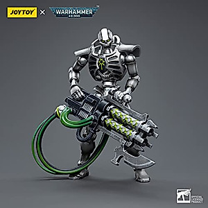 JoyToy 1/18 Warhammer 40,000 Action Figure Necrons Sautekh Dynasty Immortal with Gauss Blaster Collection Figure