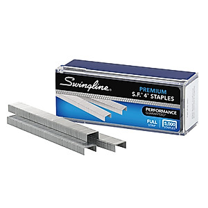 Swingline Staples, S.F. 4, Premium, 1/4 Inches Length, 210/Strip, 5000/Box, 1 Pack (35450)