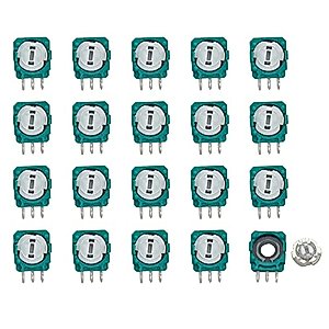 Onyehn 20pcs Replacement Trimmer Potentiometer Sensor for Xbox One,PS3,PS4 Switch Pro Controllers,Gasket Repair Parts for Thumb Stick Analog Joystick