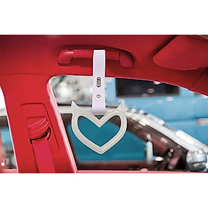 jdm Devil Demon Heart White Glow in the Dark TSURIKAWA Ring Subway Train Bus Handle Strap Charm Drift