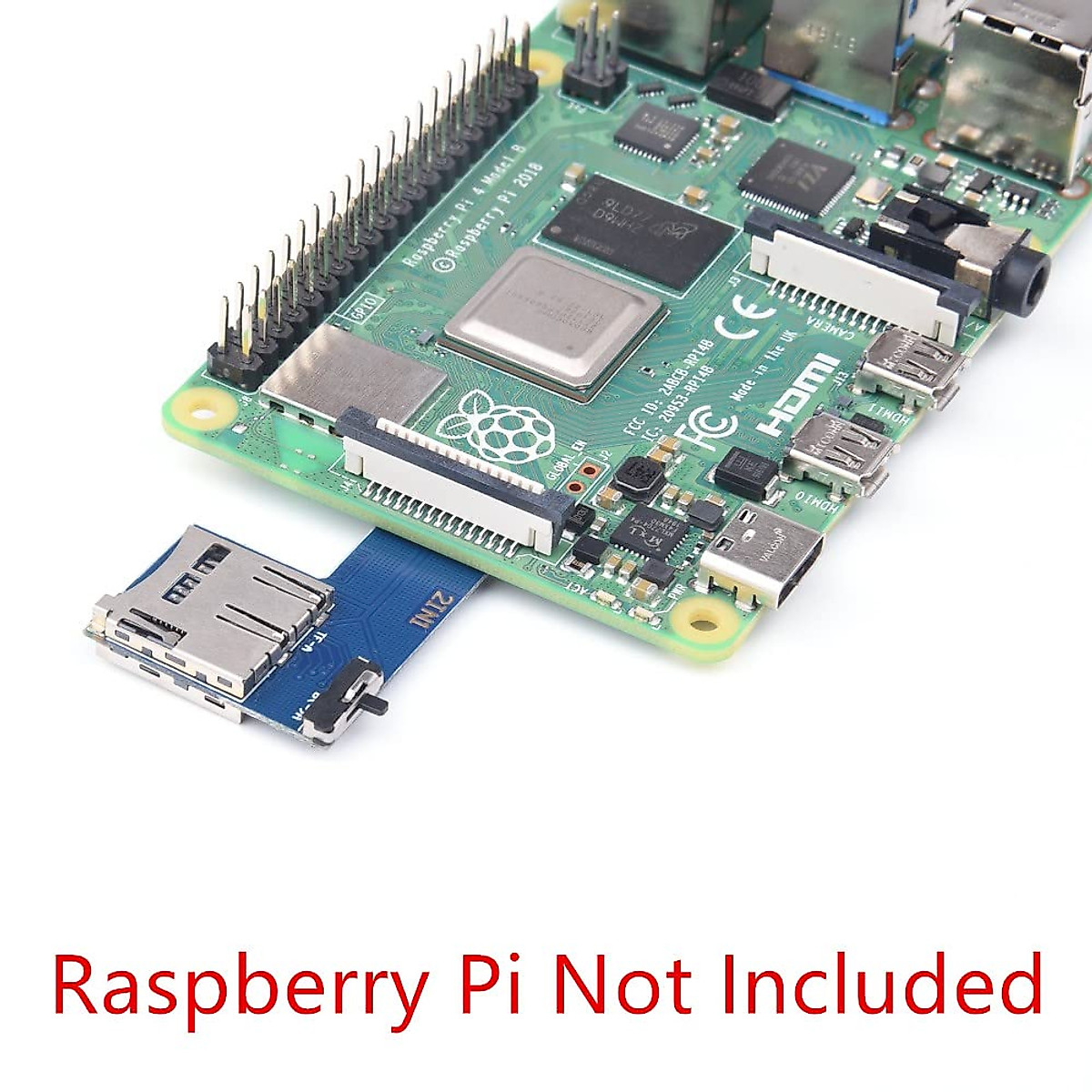 MOOKEENONE Dual Slot TF Card Adapter Converter Module for Raspberry Pi 4B/3B+/3B/ Zero W Accessories