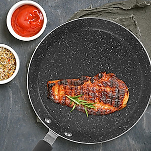 7inch Nonstick Frying Pan Skillet: Frying Egg Omeltte Pan Skillet Set For Frying Saute Cooking Pizza & More(without Lid)