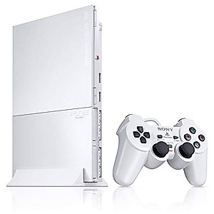 Playstation 2 Console Slim - Ceramic White (Renewed)