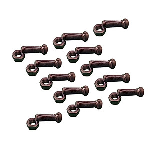 12 - Plow Bolt & Nut for Blades/Cutting Edge, 5/8-11x2 1/4 - Grade 8, Dome Head