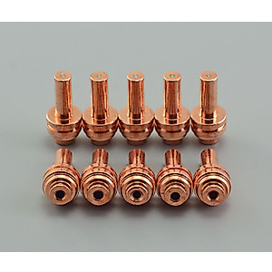 RIVERWELD Miller ICE-25C ICE-27C ICE-27T Plasma Cutter Cutting Electrode and Tip Nozzle 176656 176655 Consumables 20pcs
