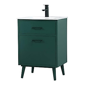 Elegant Kitchen and Bath 24 inch Bathroom Vanity Cabinet - Green