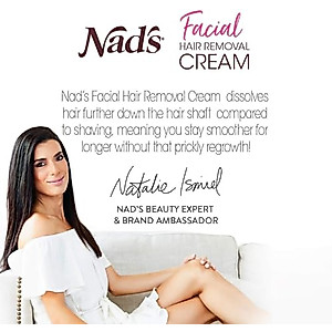 Nad's Gentle & Soothing Facial Hair Removal For Women - Sensitive Depilatory Cream For Delicate Face Areas, 0.99 Oz (4446)