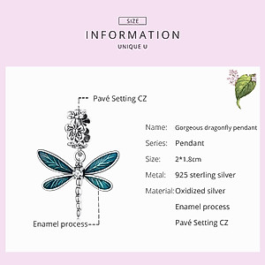 RUKYF 925 Sterling Silver Dragonfly Charms for Bracelets and Necklaces Best Jewelry Gifts for Dragonfly Lovers