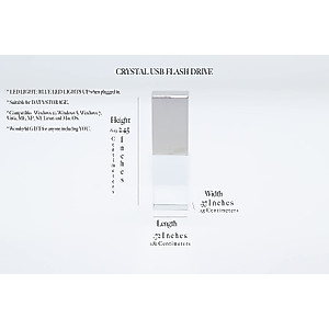 Crystal USB Flash Drive 2.00 Wedding OR Special Moments in Metal Box with Word Memories ( 16 GB, Rose Gold)