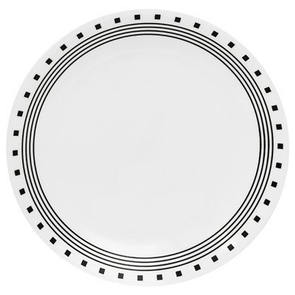 Livingware 10-1/4 in. City Block Dinner Plate (Pack of 6)