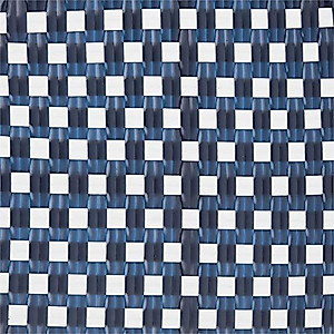 SAFAVIEH Outdoor Collection Kipnuk Navy and White and Light Brown Indoor/Outdoor Stacking Bar Stool