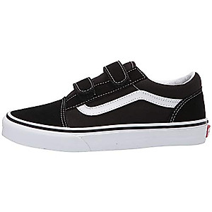 Vans Junior's Old Skool V, Black/True White, Size 7 Big Kid