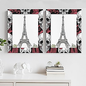 POFATO Skull Red Octopus11x14 Picture Frame Wood Photo Frame for Tabletop Display Wall Mount Picture Frame Display 11 x 14 Inch Photo Wall Decor Home Gift Frames